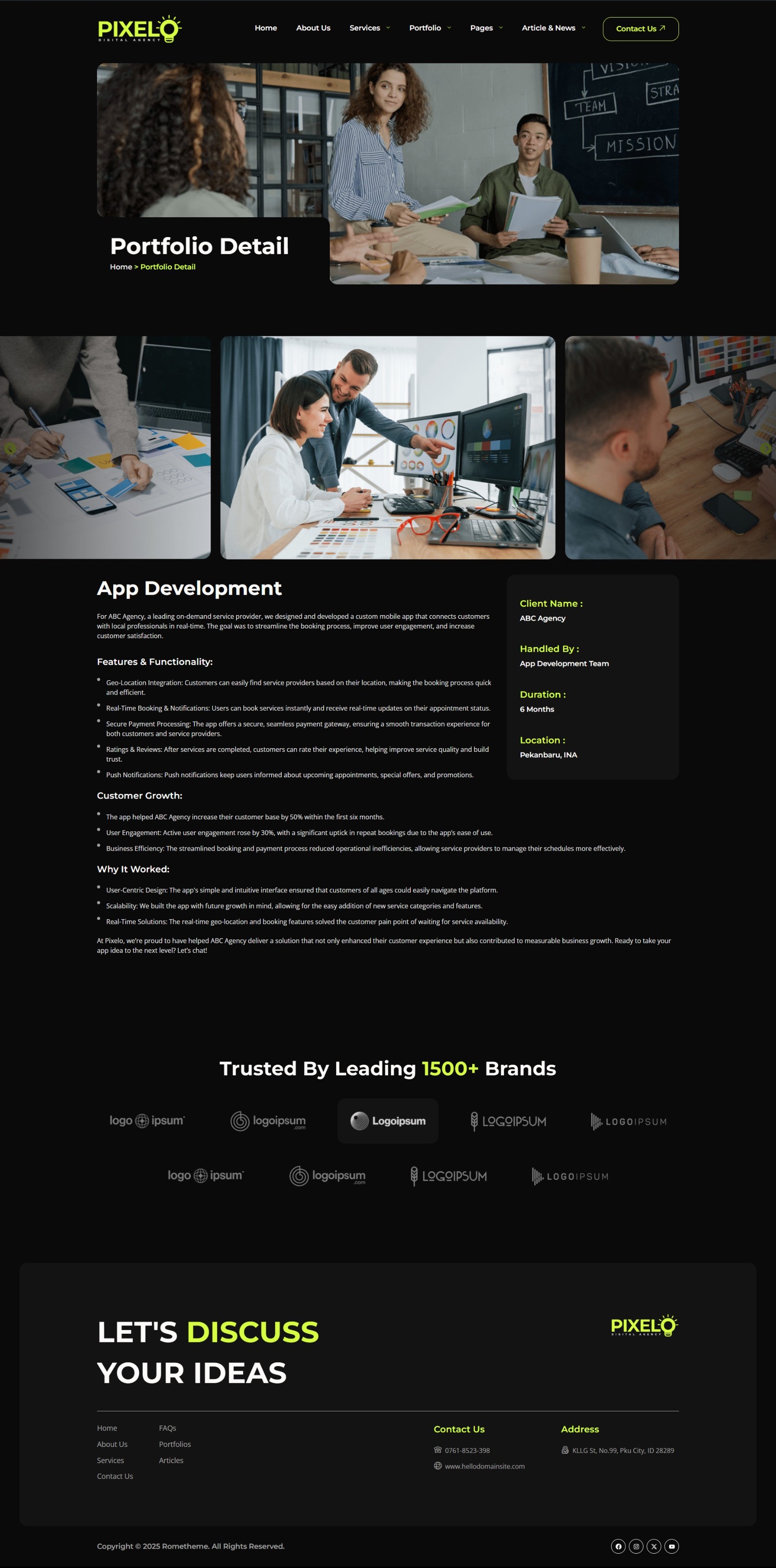 Pixelo - Digital Agency Elementor Template Kit by Rometheme | ThemeForest